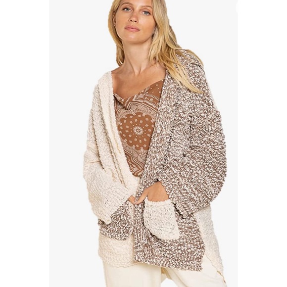 POL | Sweaters | New Pol Popcorn Knit Hooded Cardigan | Poshmark